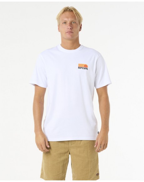 RIP CURL SURF REVIVAL STACKED TEE - 0O9MTE | Rip Curl Maroc |Surfer.ma
