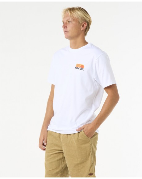 RIP CURL SURF REVIVAL STACKED TEE - 0O9MTE | Rip Curl Maroc |Surfer.ma