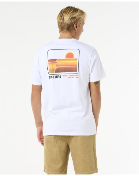 RIP CURL SURF REVIVAL STACKED TEE - 0O9MTE | Rip Curl Maroc |Surfer.ma