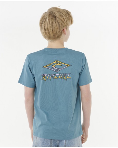 RIP CURL TROPIC DAZE LOGO TEE -BOY - 124BTE | Rip Curl Maroc |Surfer.ma